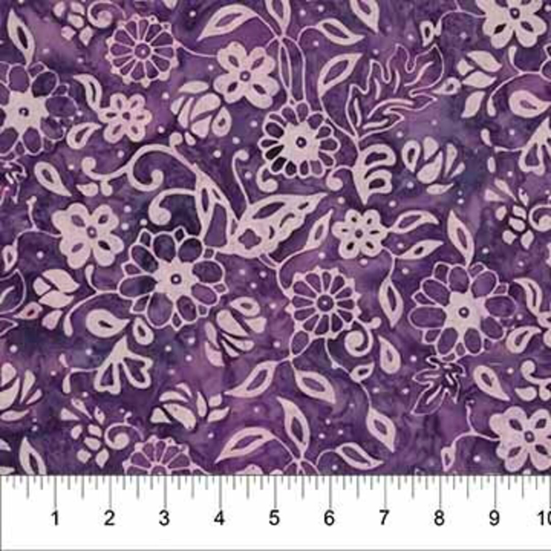 Tossed Floral Fabric - Banyan Batik French Macaroon Northcott 80124 84 ...