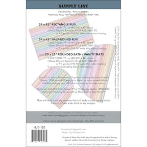 Jelly Roll Rug Pattern - Choose Square, Rounded, or Colossal - Rona ...