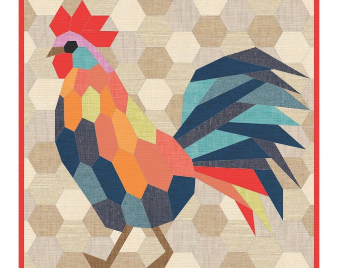 Rooster English Paper Piecing Pattern by Violet Craft VC 026 - Finishes ...