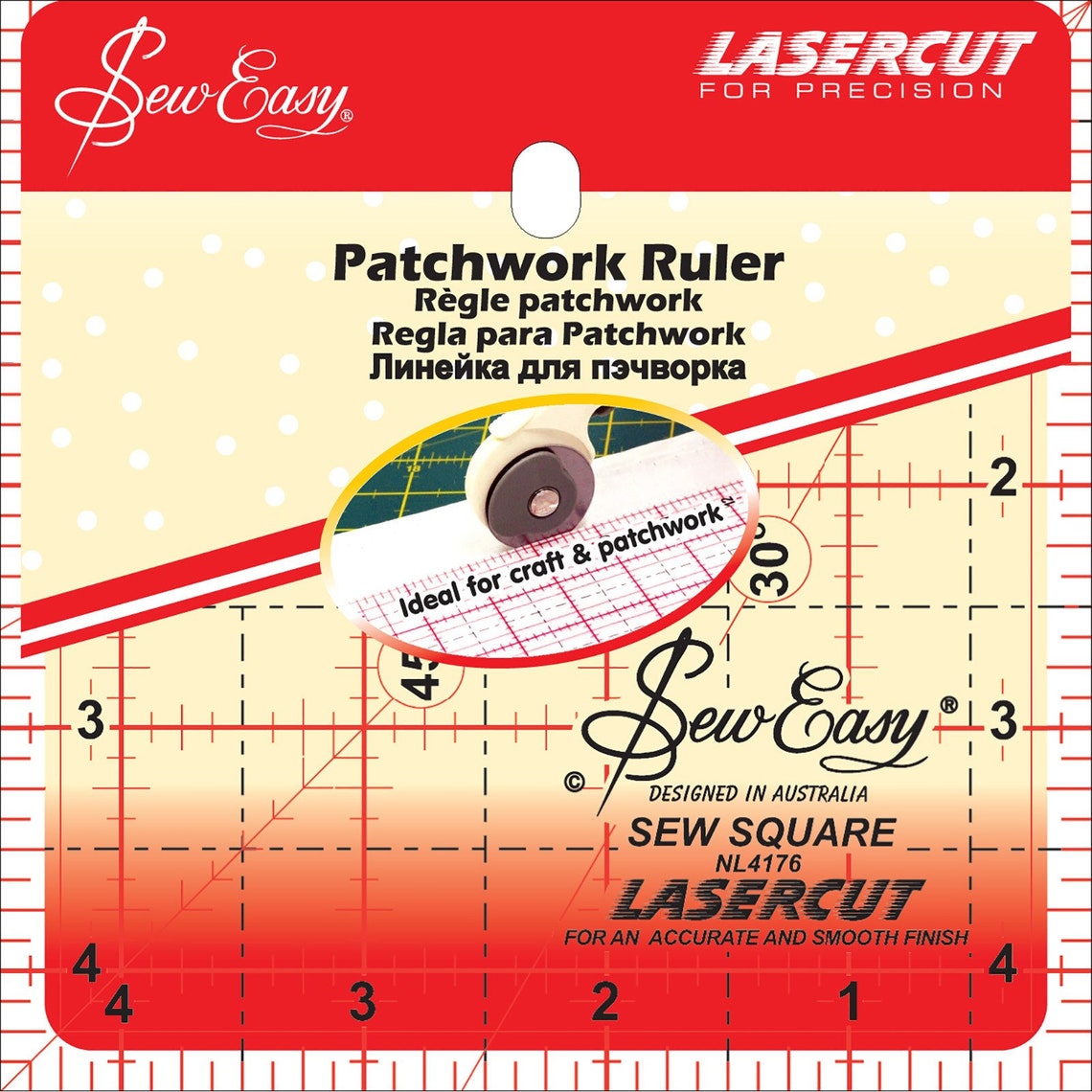 Sew Easy Patchwork Ruler 4.5 Inch Square Sold by the Each - Etsy