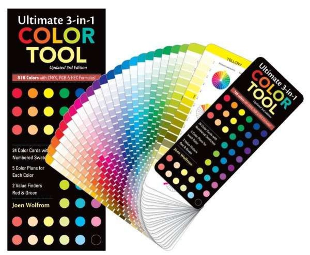 Ultimate 3-in-1 Color Tool by Joen Wolfrom Color Wheel Cards Portable ...