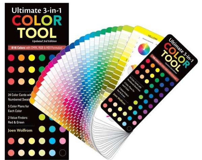 Ultimate 3-in-1 Color Tool by Joen Wolfrom Color Wheel Cards Portable ...
