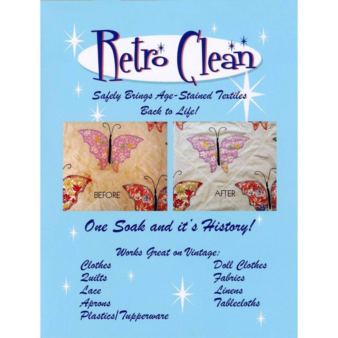 Retro Clean Soaking Agent - Vintage Wash - Delicate Wash - 4.0 Ounce (4 ...