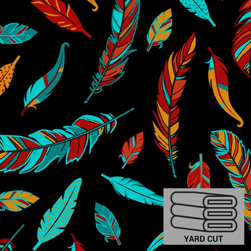 Feather Fabric - Etsy