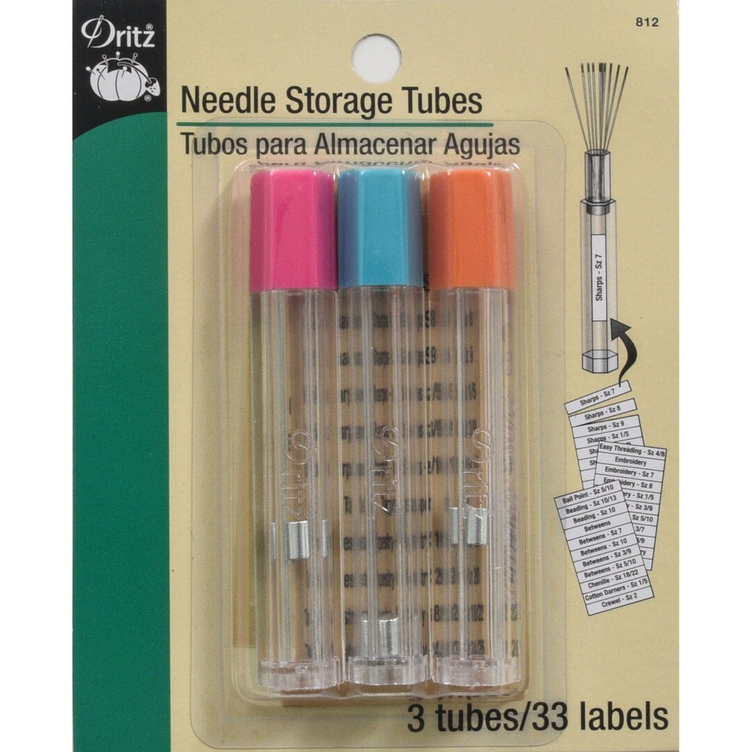 Dritz 312 Needle Storage Tubes - 3 Tubes per Package - Needles NOT ...