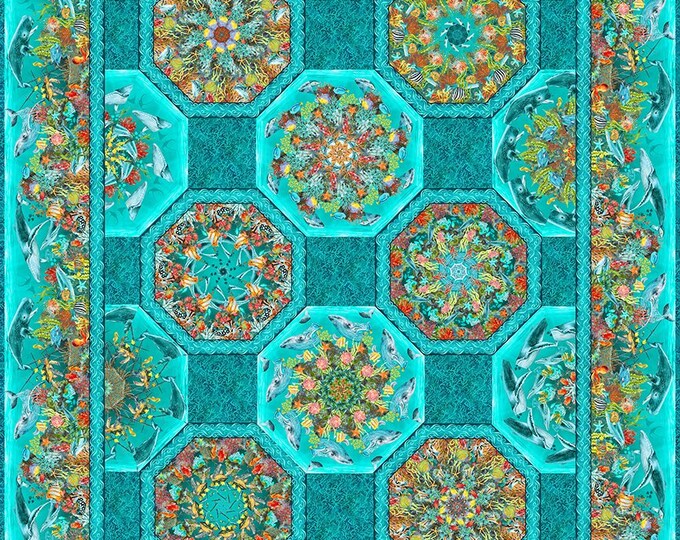 Calypso II in the Beginning Kaleidoscope Quilt Kit DIY Finished Size ...