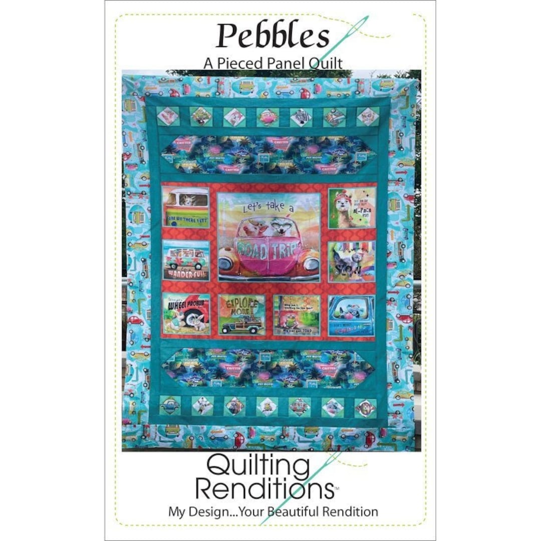 Pebbles Pattern - Kari Nichols for Quilting Renditions 1254 - Paper ...