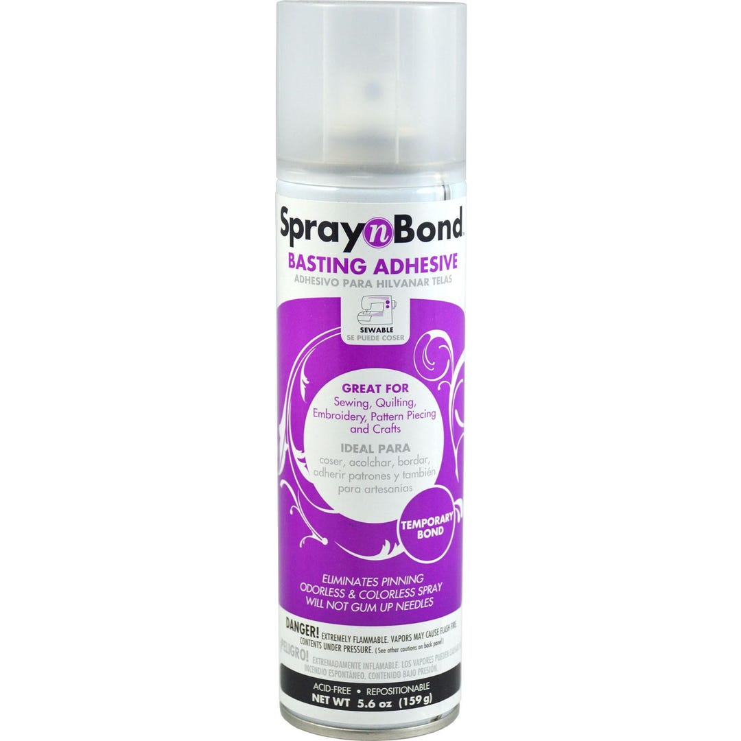 Spray N Bond - 5.6 Ounces Basting Adhesive - Temporary Adhesive - Therm ...