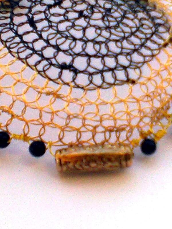 Gold Beaded Kippah Black and Gold Wire Kippah Yarmulke for - Etsy