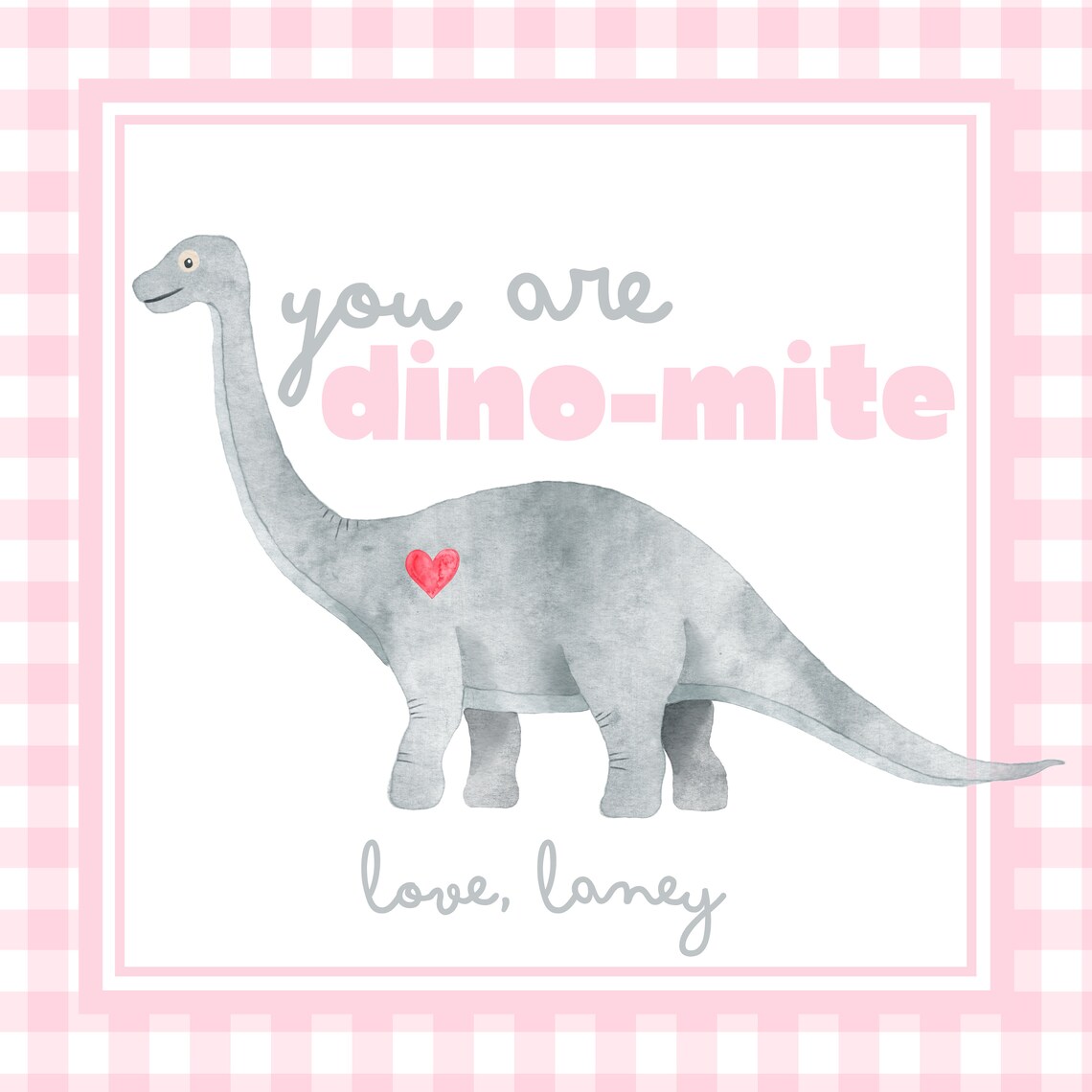 Printable Valentines Day Card for Kids Valentine Tags, You Are Dino ...