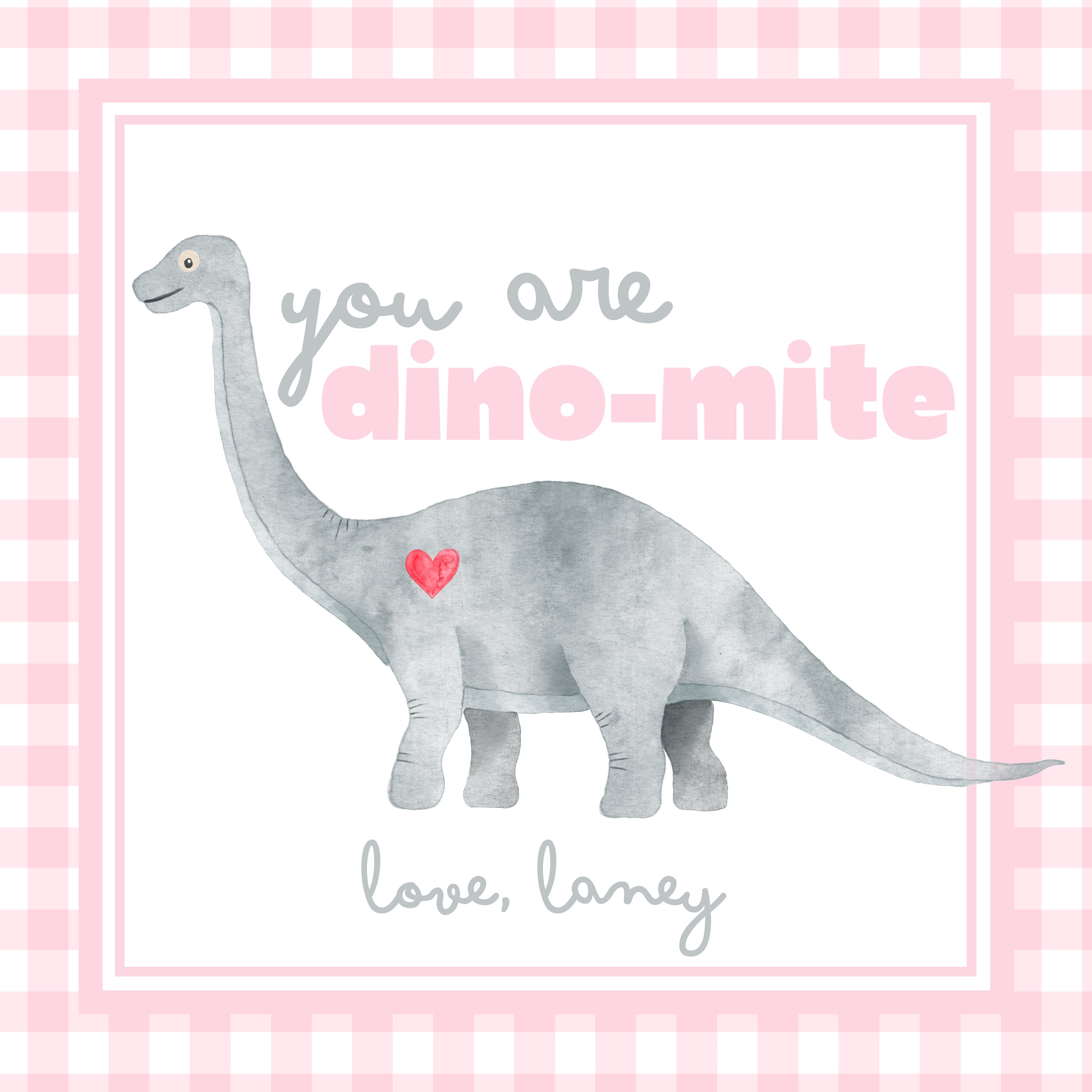 Printable Valentines Day Card for Kids Valentine Tags, You Are Dino ...