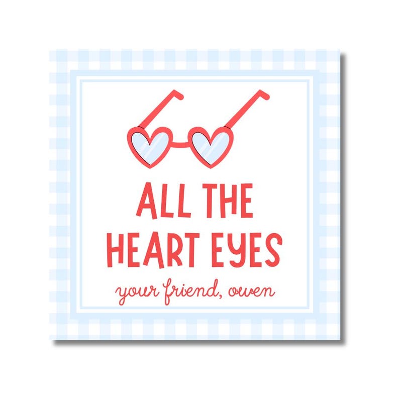 Printable Valentines Day Card for Kids Valentine Tags, All the Heart ...