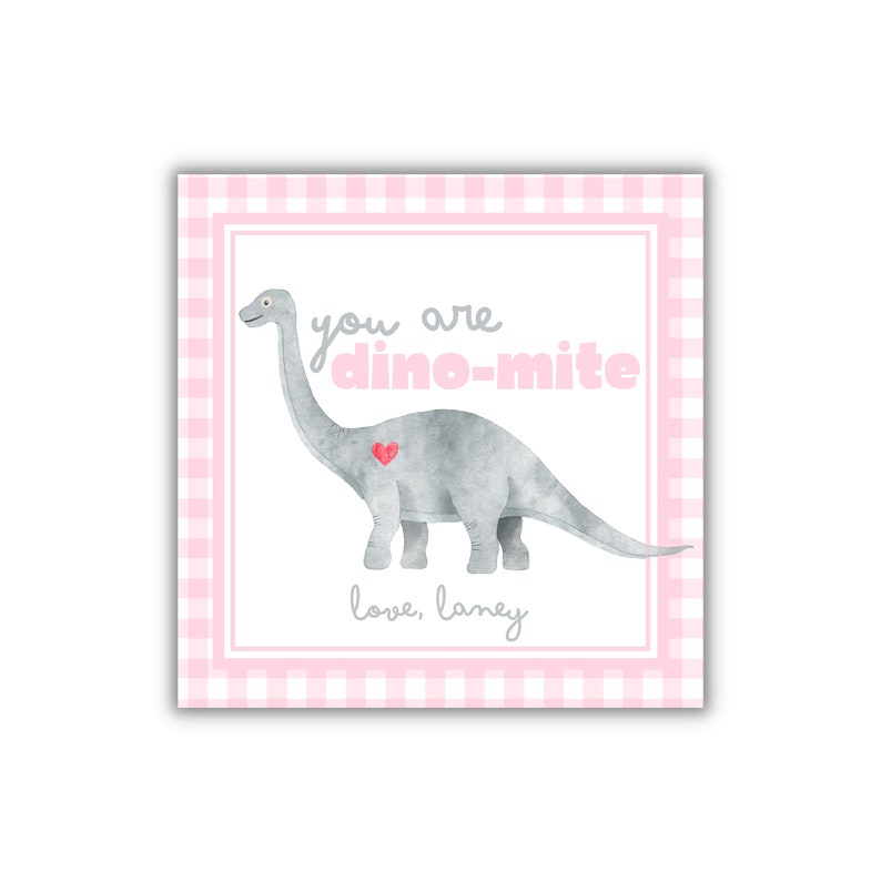 Printable Valentines Day Card for Kids Valentine Tags, You Are Dino ...