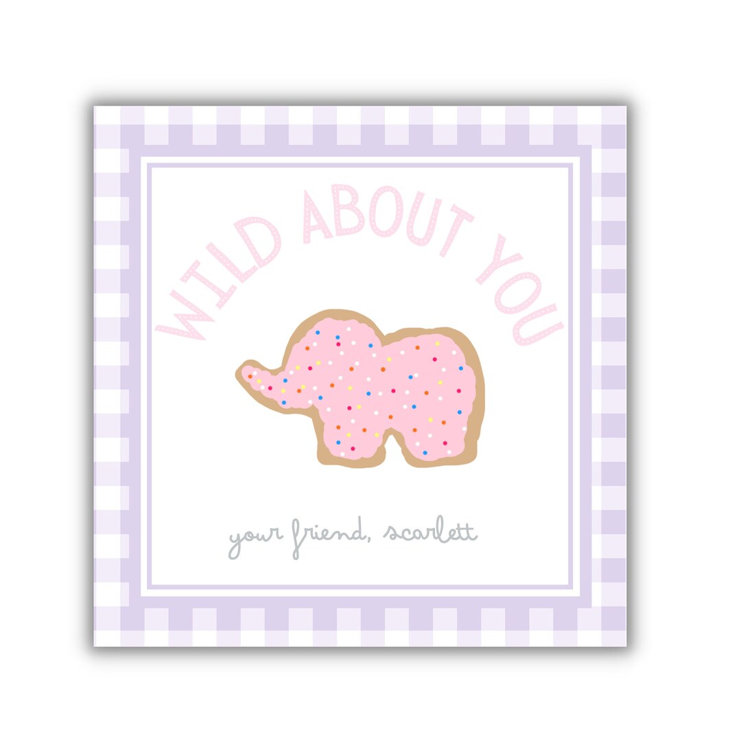 Printable Valentines Day Card for Kids Valentine Tags, Wild About You ...