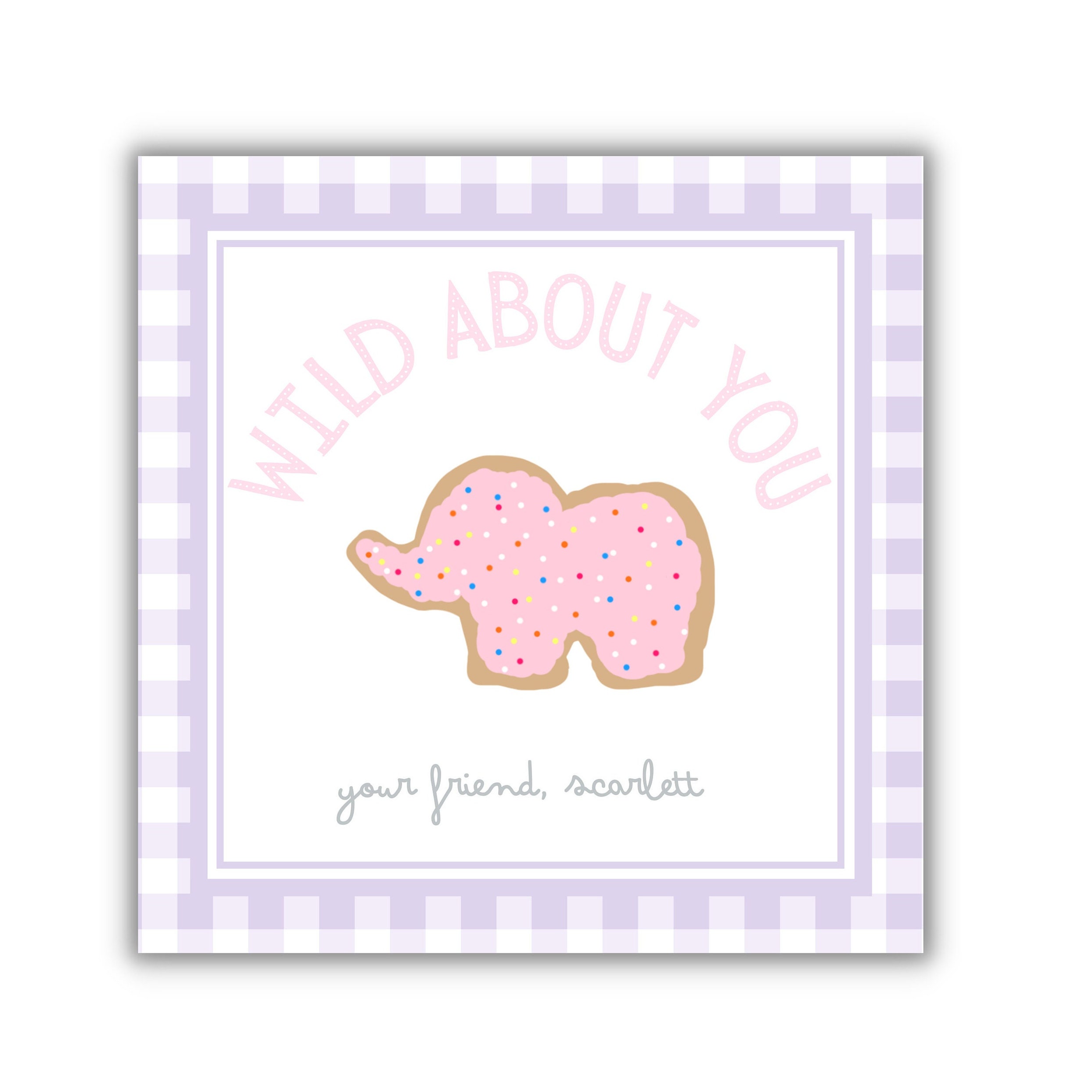 Printable Valentines Day Card for Kids Valentine Tags, Wild About You ...