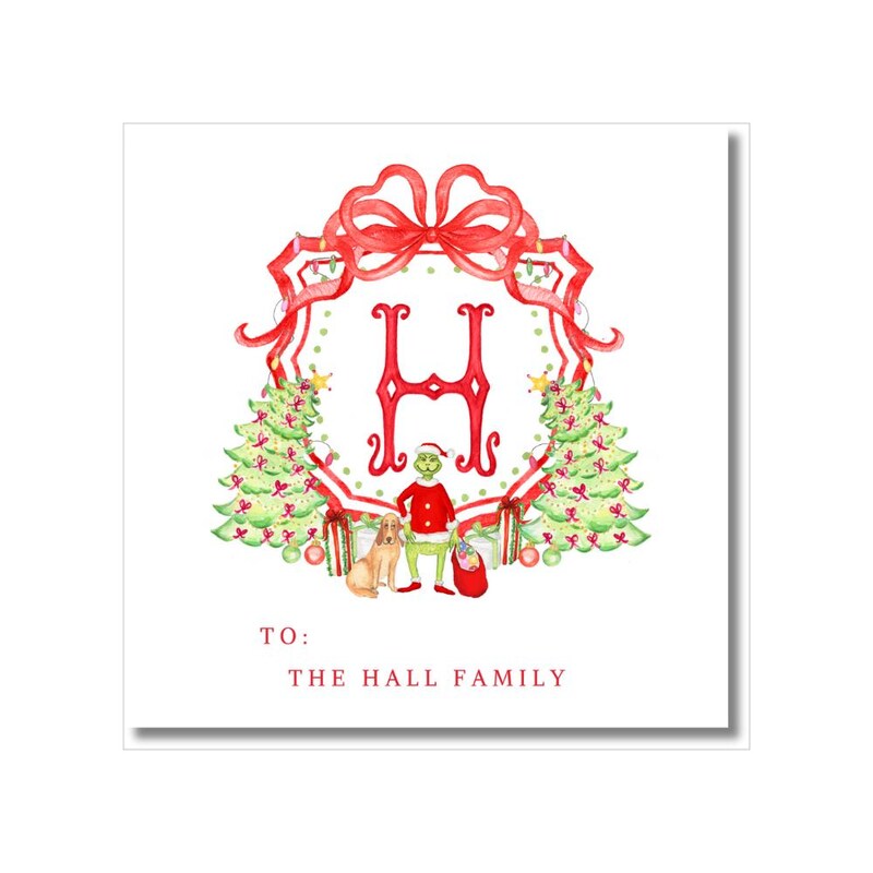 Grinch Monogram Svg - Etsy