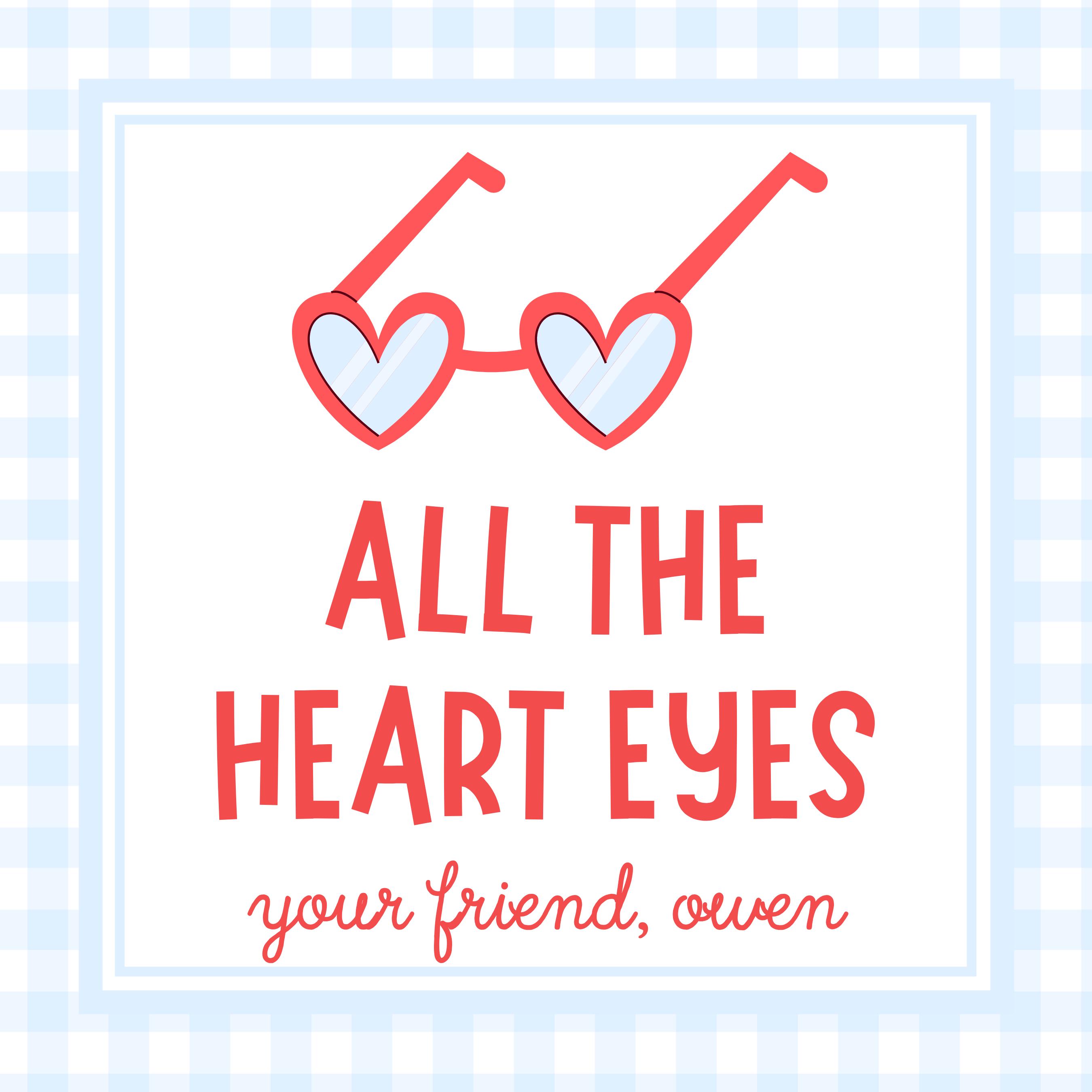 Printable Valentines Day Card for Kids Valentine Tags, All the Heart ...
