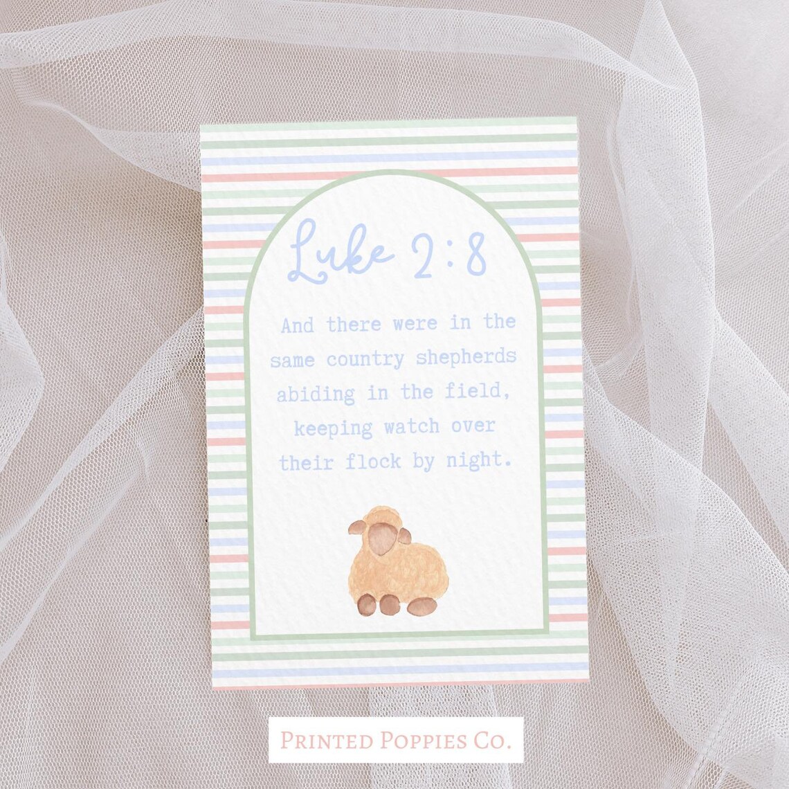 The Christmas Story Bible Memory Verse Cards | Scripture | Advent ...