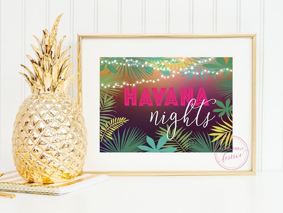 Havana Nights Party Digital Printable Instant Download | Etsy