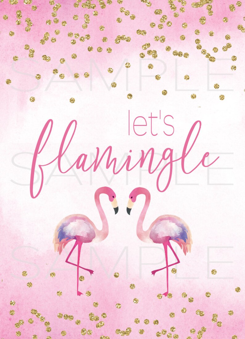 Let's Flamingle Printable. Instant Download. 8x10. - Etsy