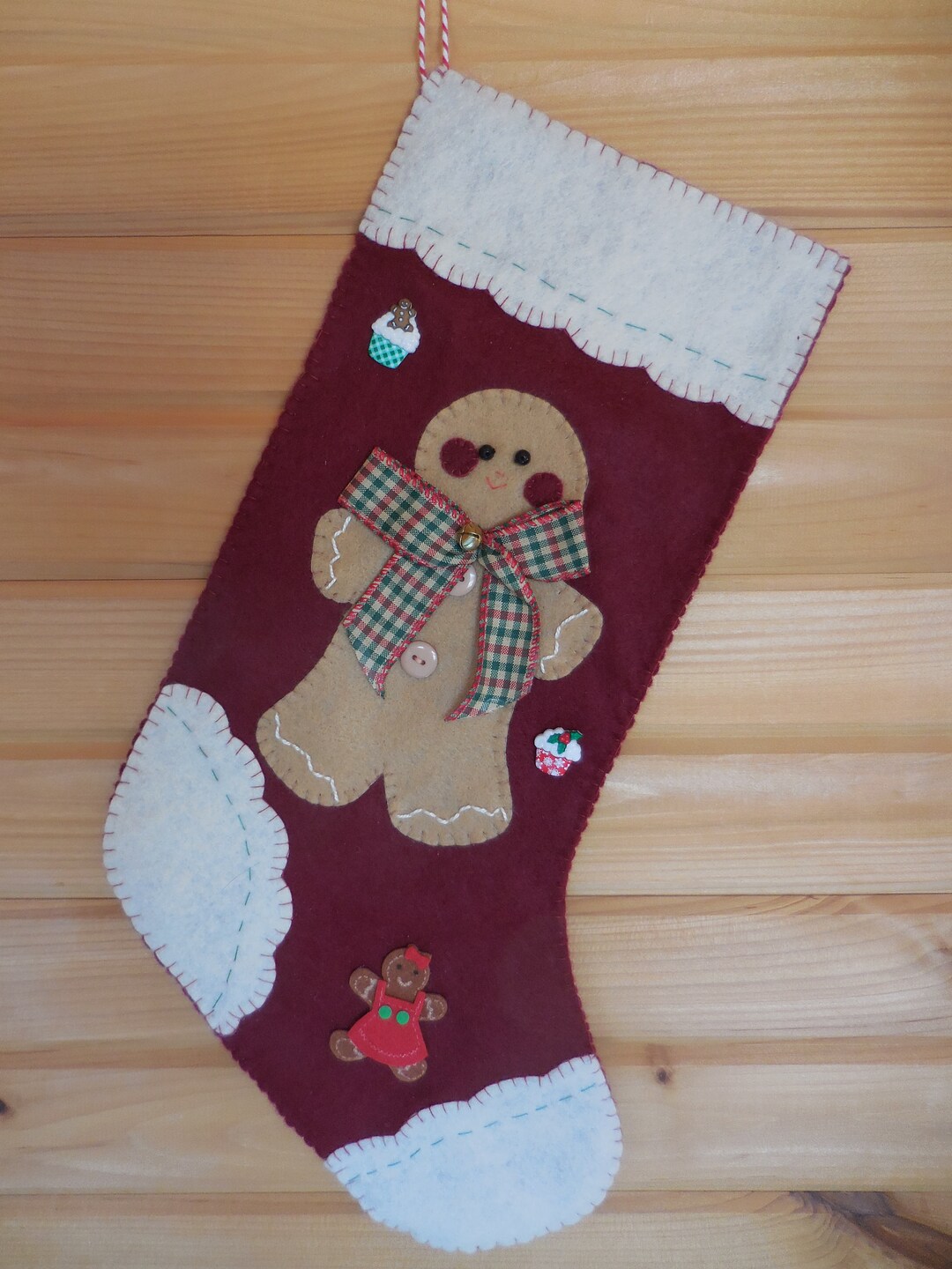 Gingerbreads and Cupcakes Christmas Stocking - Etsy