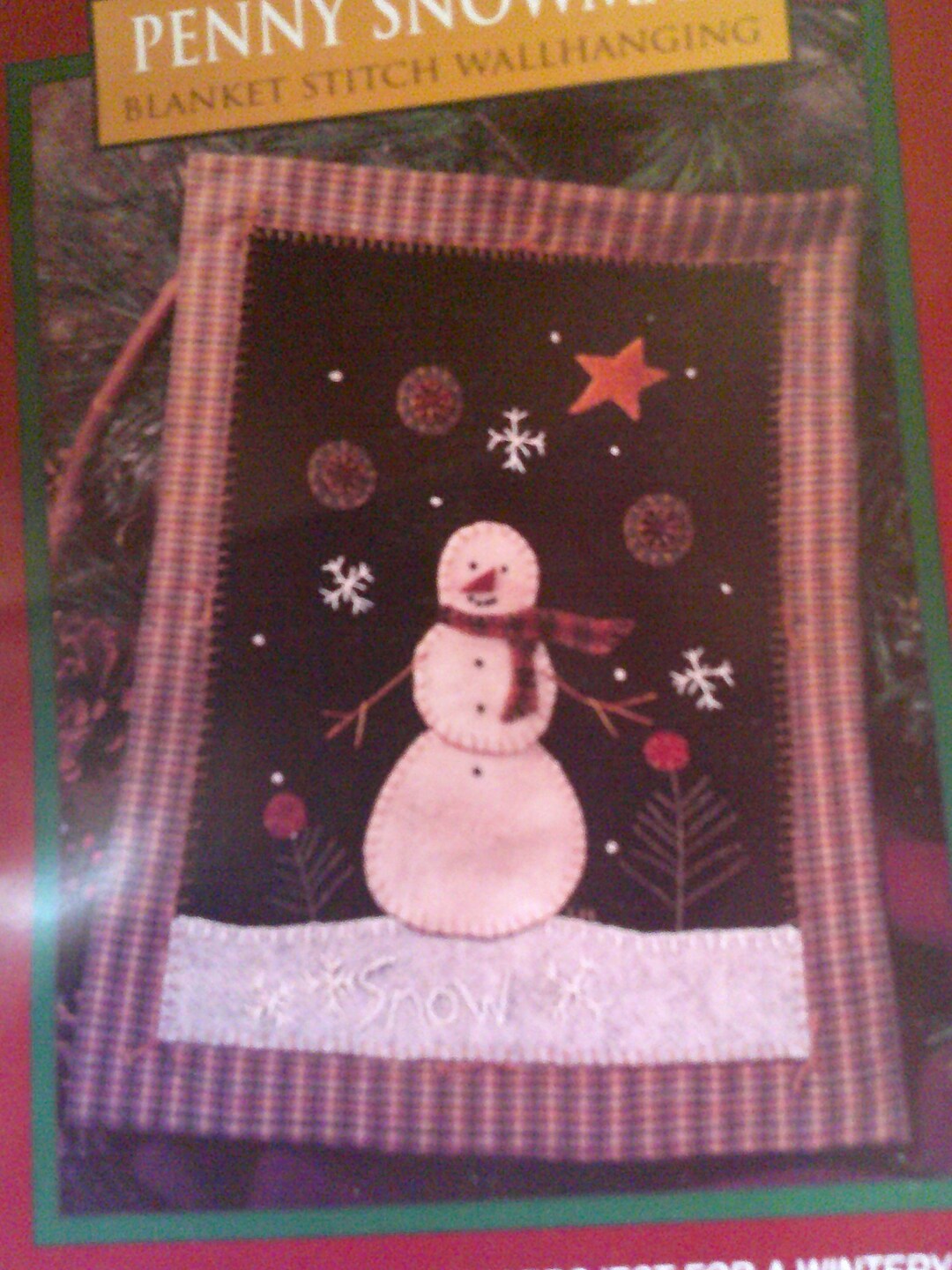 Penny Snowman Wall-hanging Pattern - Etsy