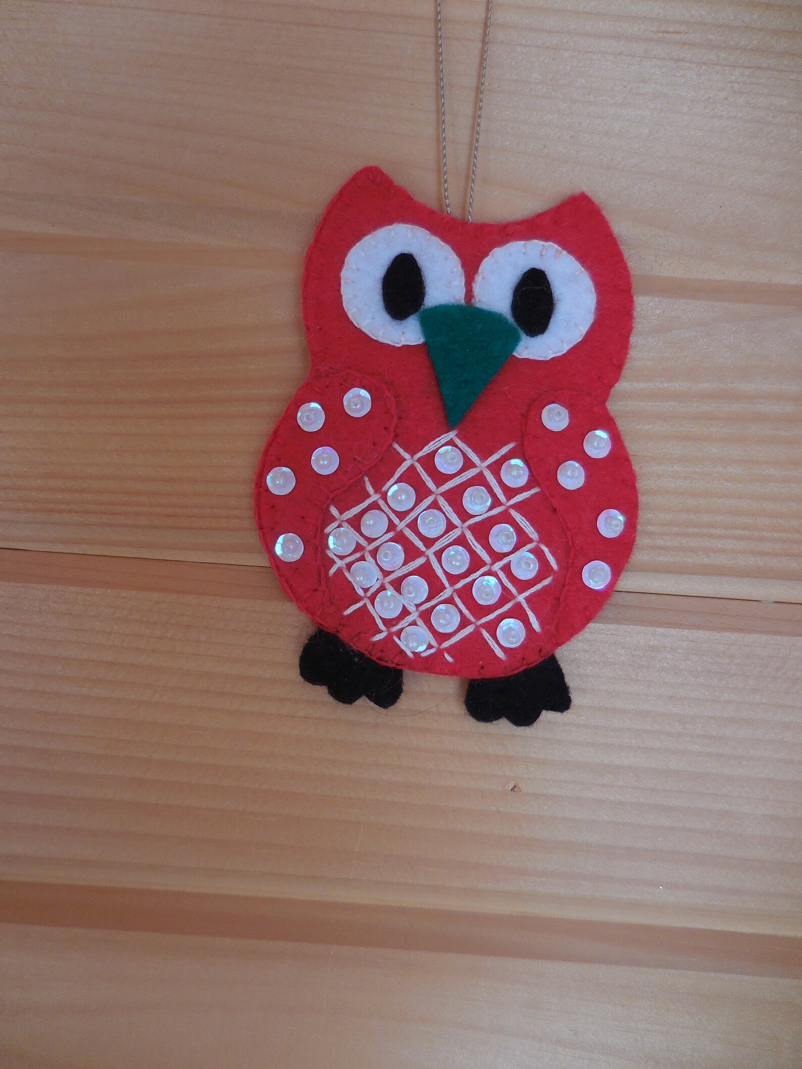 The Little Red Owl - Etsy