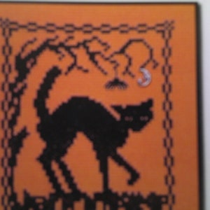 Halloween Silhouette Scary Cat Pattern - Etsy