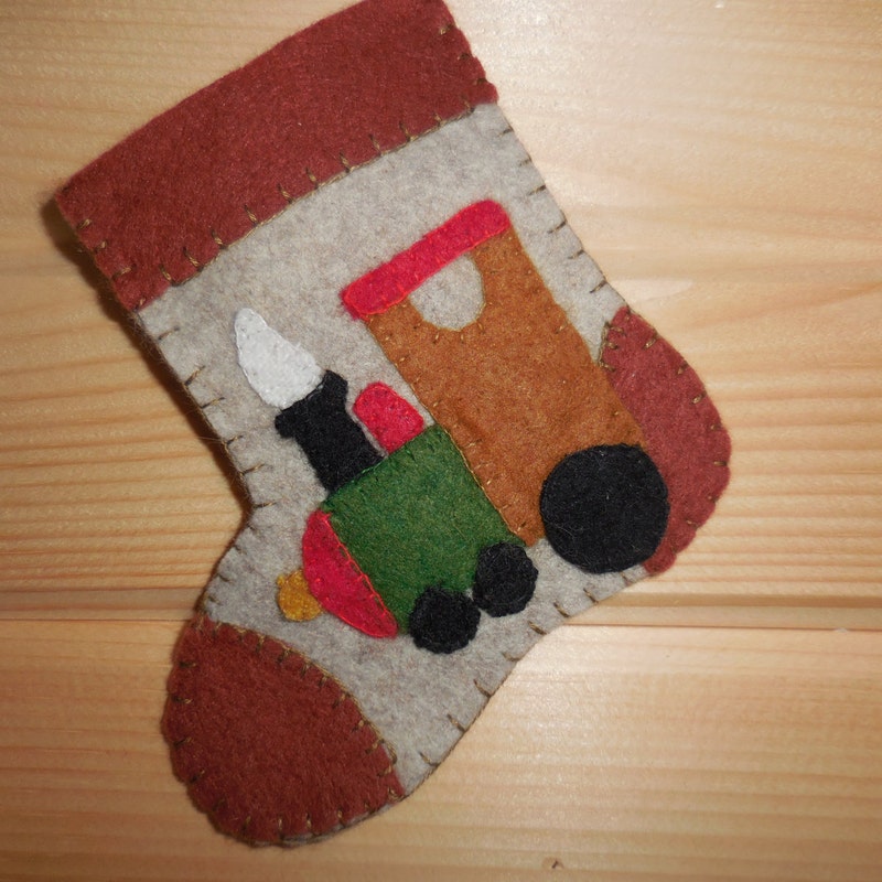Felt Train Ornament - Etsy