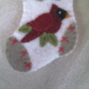 The Cardinal Mini Stocking Ornament - Etsy