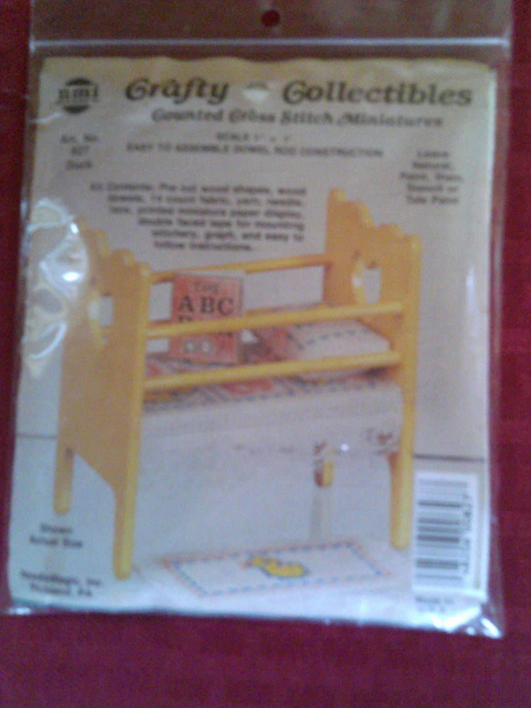 The Duck and the Wooden Crib Cross Stitch Kit - Etsy