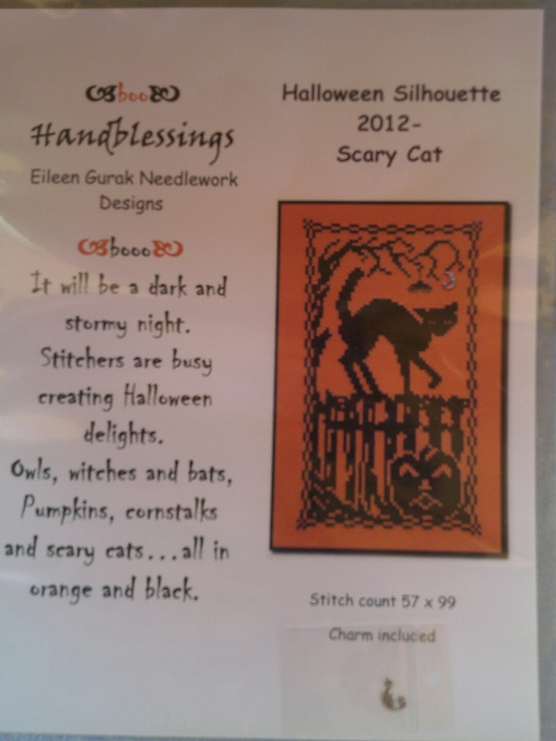 Halloween Silhouette Scary Cat Pattern - Etsy