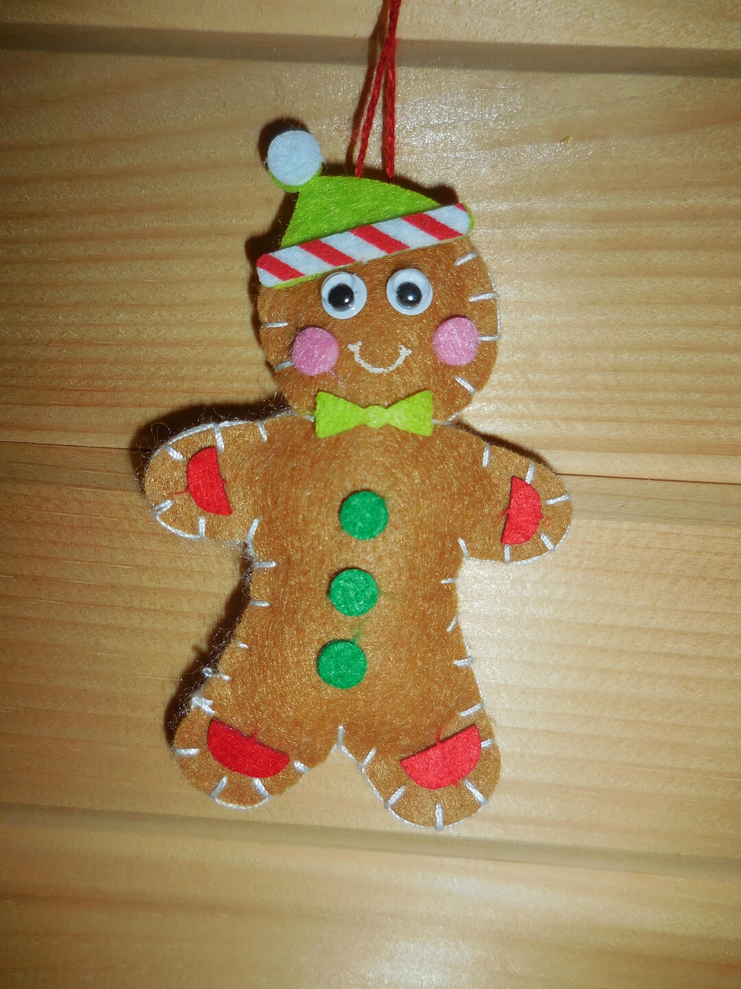 Charlie the Gingerbread Boy Ornament - Etsy