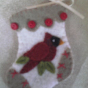 The Cardinal Mini Stocking Ornament - Etsy