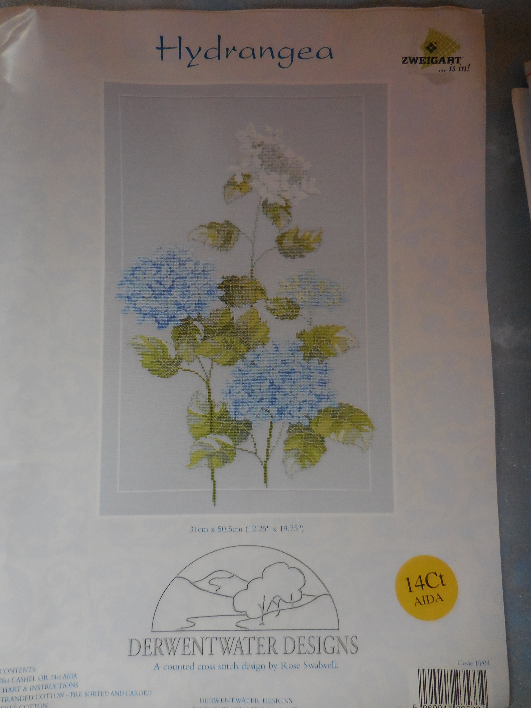 Hydrangea Cross Stitch Kit - Etsy