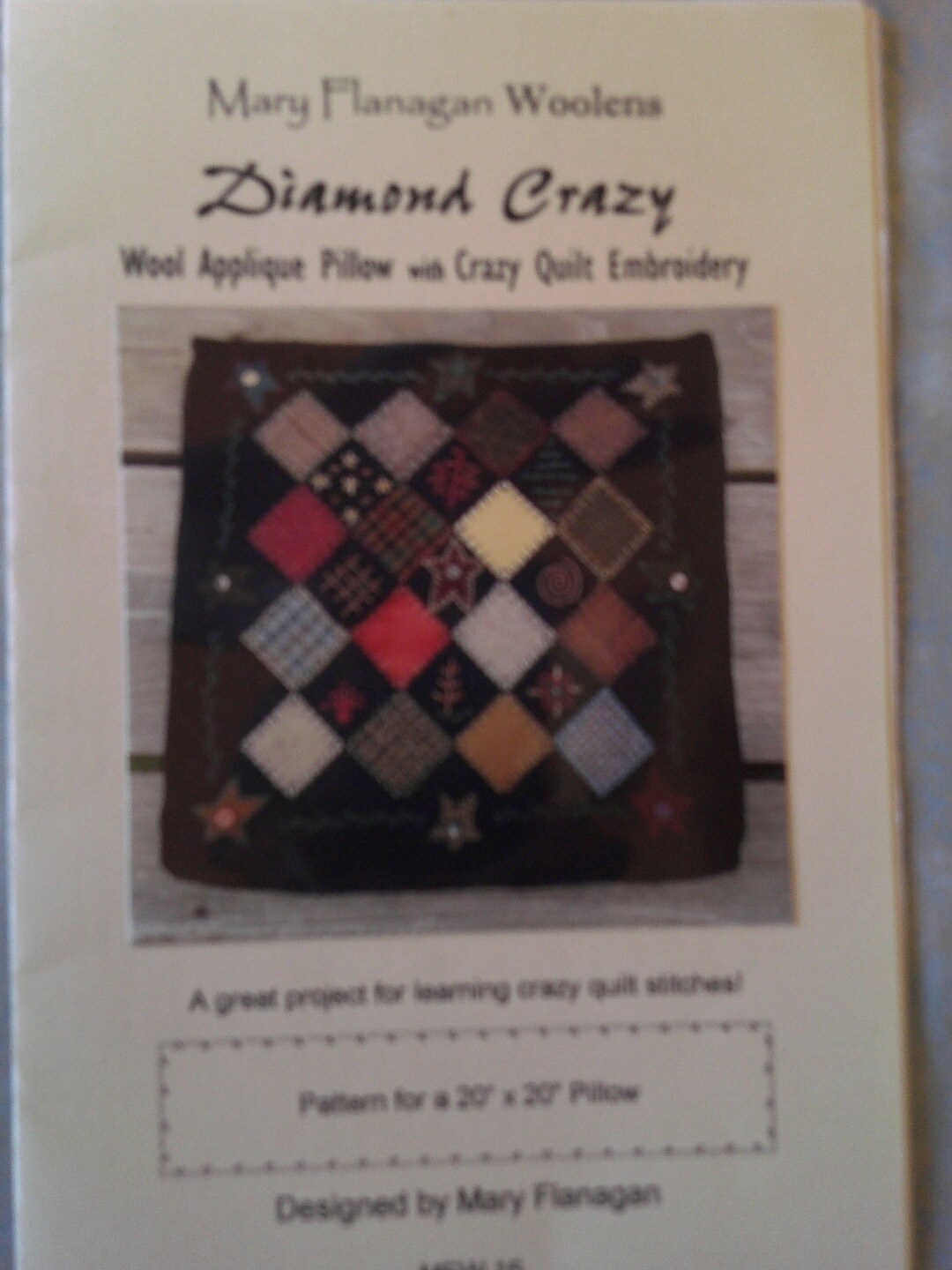 Wool Applique Pillow Pattern - Etsy