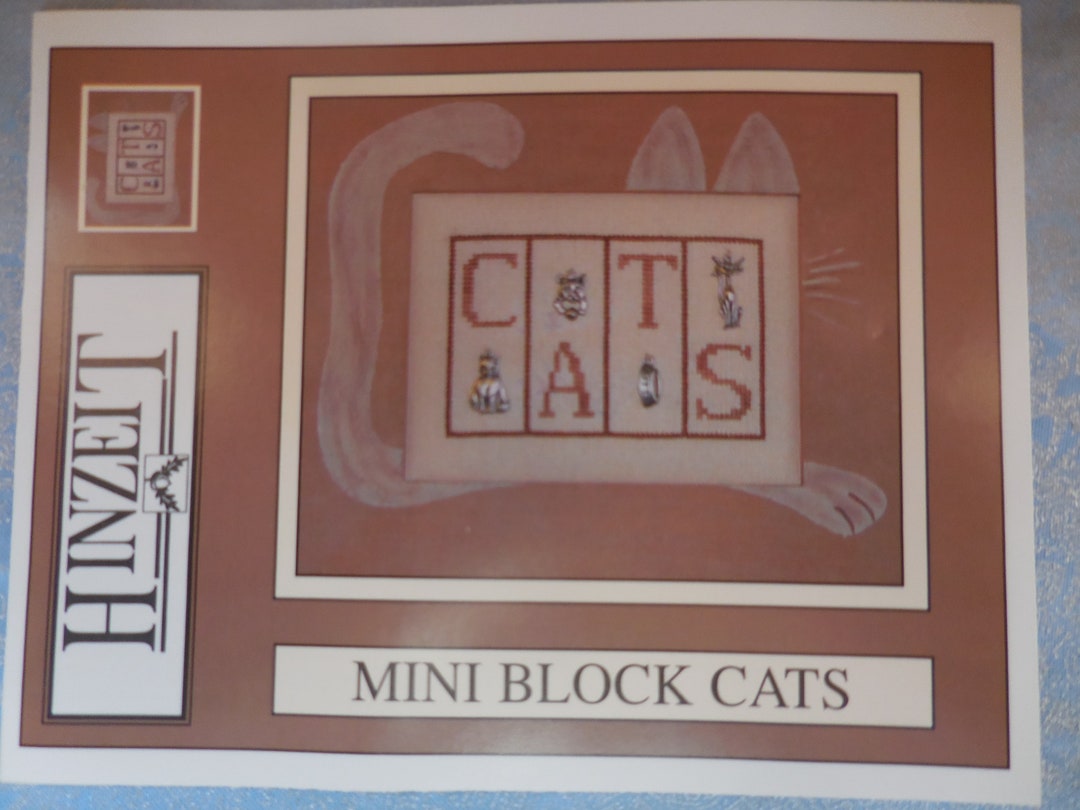 Mini Block Cats Pattern and Charms - Etsy