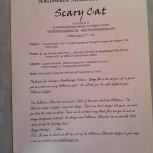 Halloween Silhouette Scary Cat Pattern - Etsy