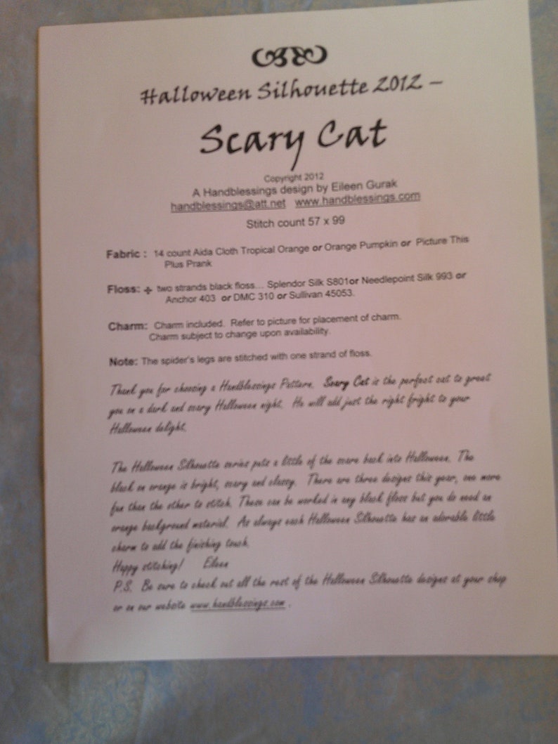 Halloween Silhouette Scary Cat Pattern - Etsy