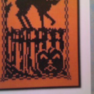 Halloween Silhouette Scary Cat Pattern - Etsy