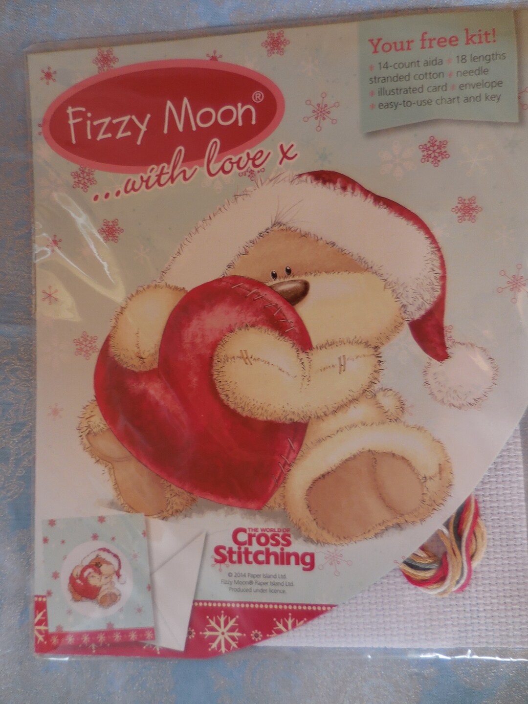 Fizzy Moon Cross Stitch Card Kit - Etsy