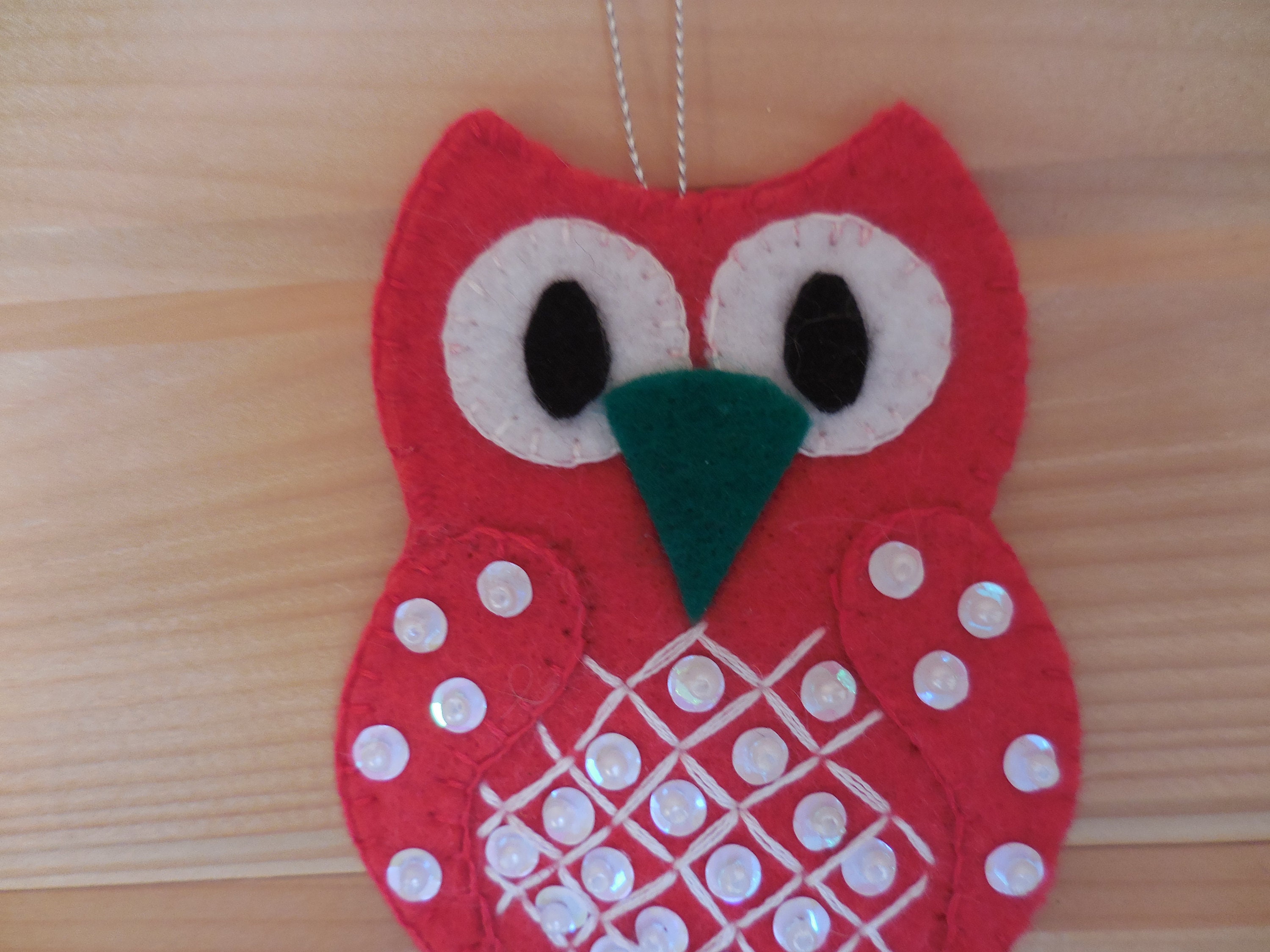 The Little Red Owl - Etsy