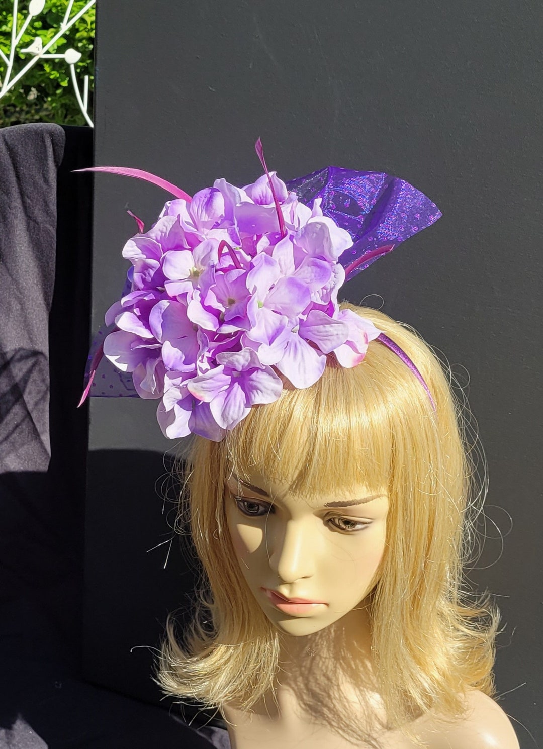 Lavender Kentucky Derby Fascinator, Lavender Dressy Church Fascinator ...
