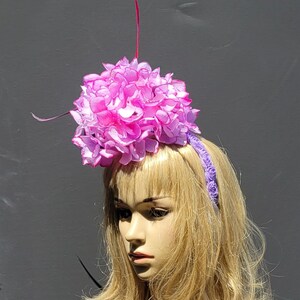 Purple Fascinator Hat, Purple Mother of the Bride Hat, Purple Wedding ...