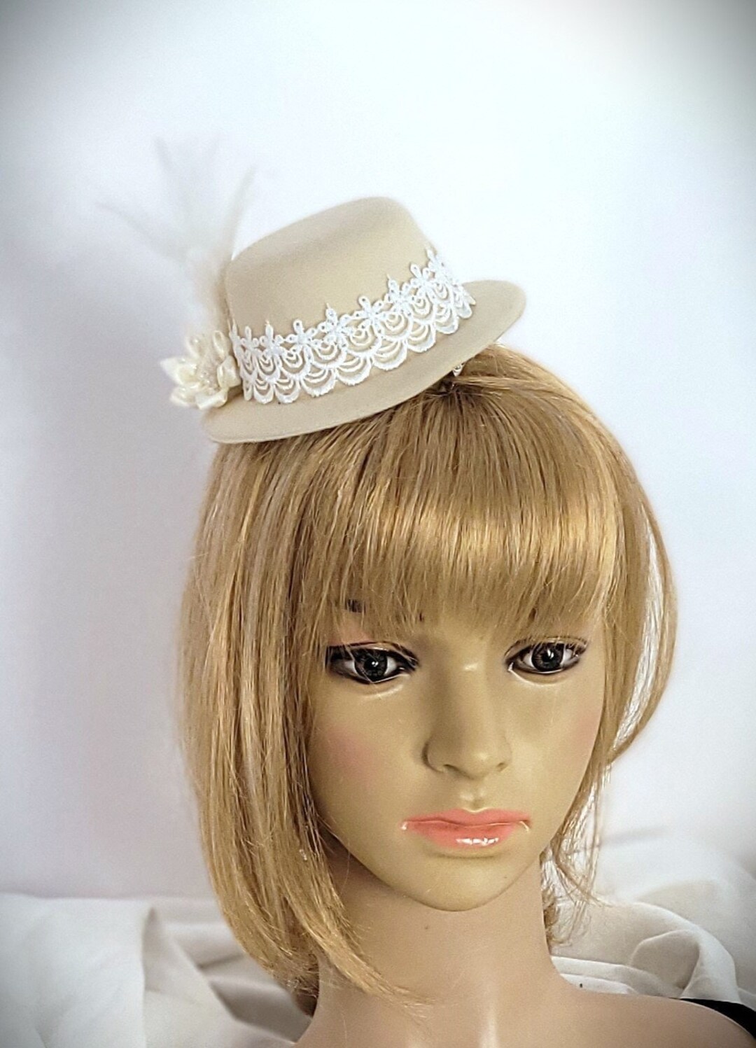 Ivory Easter Hat, Ivory Dressy Church Hat, Ivory Kentucky Derby Hat ...
