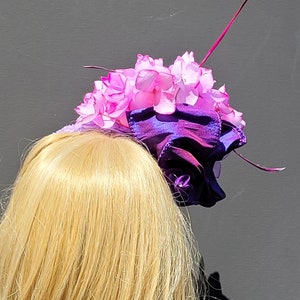 Purple Fascinator Hat, Purple Mother of the Bride Hat, Purple Wedding ...