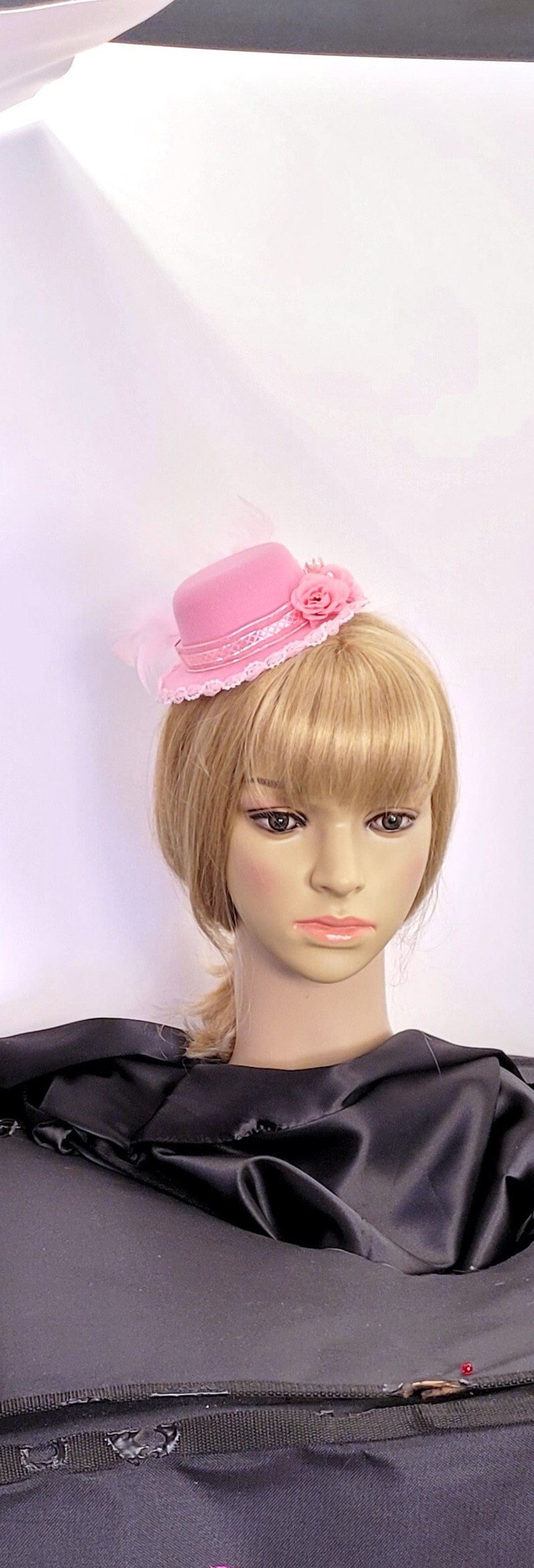Pink Easter Hat, Pink Headband Hat, Pink Kentucky Derby Hat, Pink ...