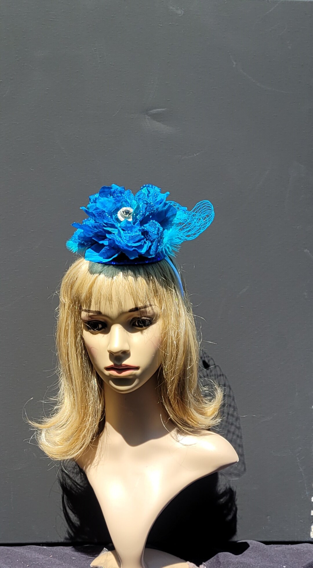 Blue Fascinator Hat, Blue Wedding Guest Hat, Blue Mother of the Brides ...