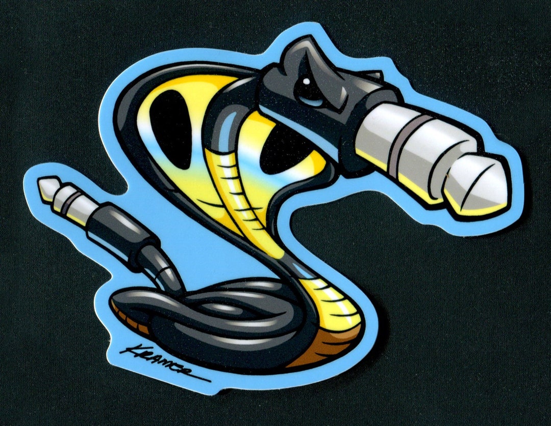 Cobra Cord Sticker by Rob Kramer - Etsy