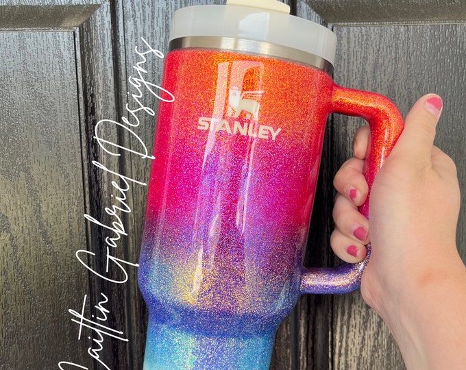 Beach Ombre Tumbler | Stanley | YETI | Simple Modern Trek - Etsy